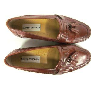 David Taylor | Shoes | David Taylor Mens Shoes Loafers Tassel 9m Brown ...